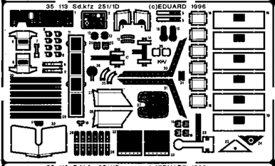 1/35 Eduard Sd.Kfz.251/1 Ausf.D for Tamiya - MMD - Military Model ...