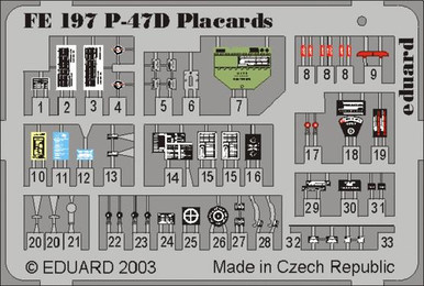 1/48 Eduard P-47D placards - Squadron.com