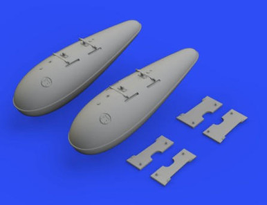 1/48 Eduard P-51D 110 Gallon Fuel Tank for EDU (PE. Decals & Resin ...