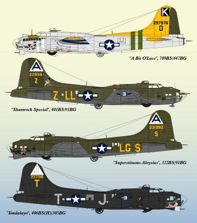 1/72 Lifelike Decals B-17 Flying Fortress p-1 - MMD - Military Model ...
