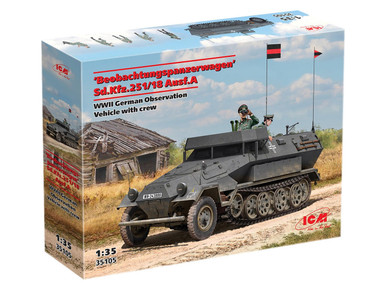 1/35 ICM Beobachtungspanzerwagen Sd.Kfz.251/18 Ausf.A WWII German ...