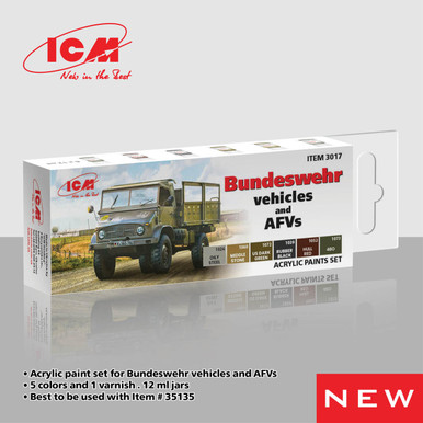 ICM Models - Acrylic paint set Bundeswehr Vehicles & AFVs - Squadron.com