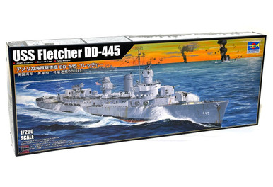 1/200 Trumpeter USS Fletcher DD-445 Destroyer Plastic Model Kit - MMD ...