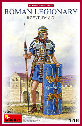 1/16 Miniart Roman Legionary Ii Century A.D. Plastic Model Kit - MMD ...