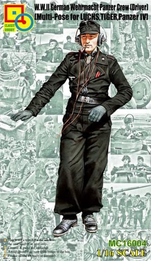 1/16 Classy Hobby WWII German Wehrmacht Panzer Crew Driver - Squadron.com