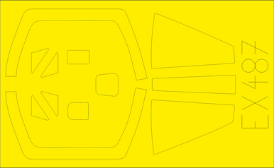 1/48 Eduard Paint Mask for KINETIC Mirage III E - MMD - Military Model ...