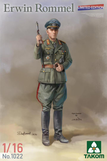 1/16 Takom Erwin Rommel LE Plastic Model Figure Kit Plastic Model Kit ...