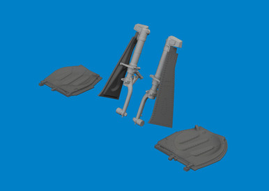 1/72 Eduard P-51D undercarriage legs PRINT Brassin for EDUARD ...