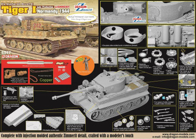 1/35 Dragon Tiger 1 Late w/Zimmerit - Normandy - Squadron.com
