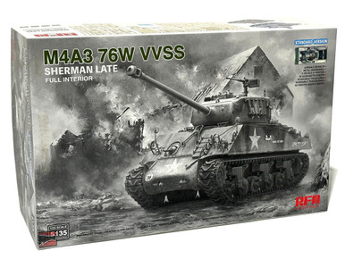1/35 Ryefield M4A3 Sherman 76W VVSS Late (Standard Version w/Interior ...