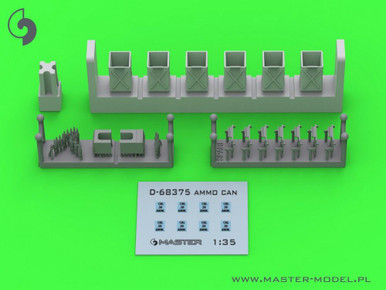 1/35 Master Model Early small (50 round) ammunition cans (D68375) for ...
