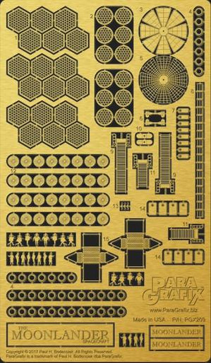 Paragrafix 1/350 Moonlander Spacecraft Photo-Etch Set For Pegasus - MMD ...