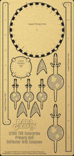 Paragrafix TOS Enterprise Primary Hull Deflector Grid Compass ...
