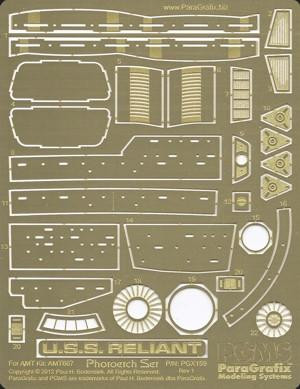 Paragrafix 1/537 USS Reliant Photo-Etch Set for AMT - Squadron.com