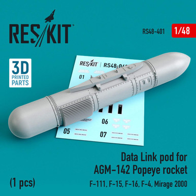 1/48 Reskit Data Link pod for AGM-142 Popeye rocket - Squadron.com