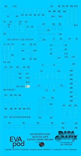 Paragrafix EVA Pod Button Label Decals - Squadron.com