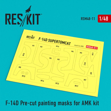1/48 Reskit F-14D Pre-cut painting masks for AMK Kit - Squadron.com