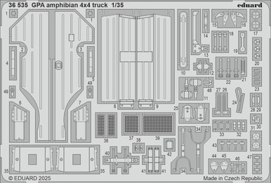 1/35 Eduard GPA amphibian 4x4 truck Photo Etch - MMD - Military Model ...
