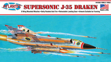 1/48 Atlantis Models J-35 Supersonic Draken - Squadron.com