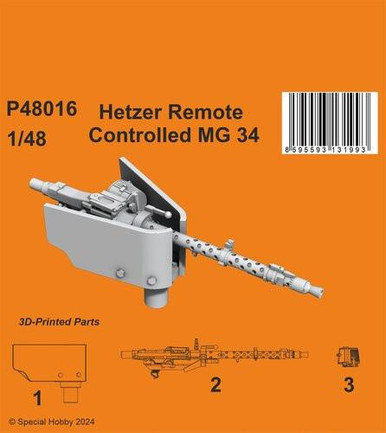 1/48 CMK Hetzer Remote Controlled MG 34 - MMD - Military Model Distributors
