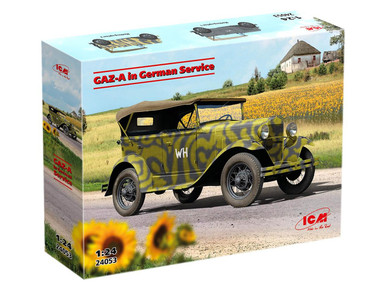 1/24 ICM Models GAZ-A Car in German Service Plastic Model Kit ...