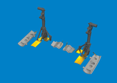 1/48 Eduard P-40N undercarriage legs PRINT for EDU - MMD - Military ...