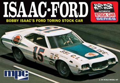 1/25 MPC Bobby Isaac 1972 Ford Torino Stock Car Plastic Model Kit - MMD ...