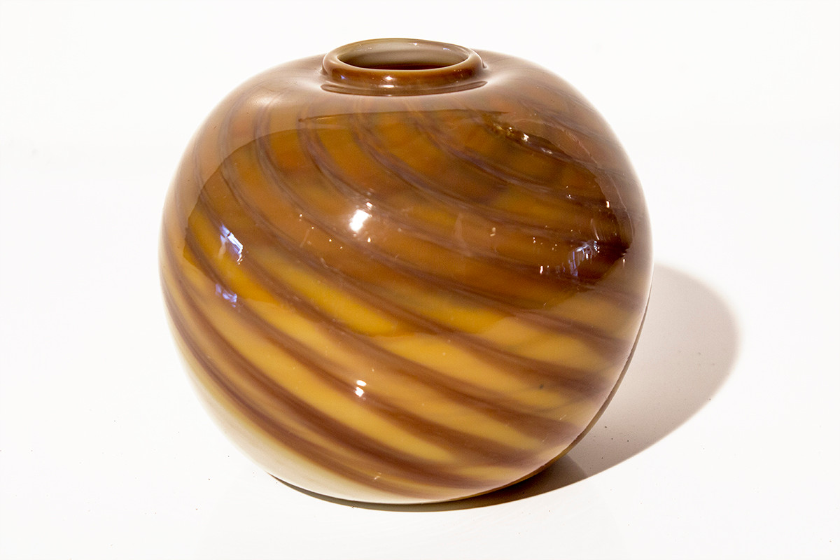 SOLD - Randy Strong Art Glass Vase. 1979 - Rehab Vintage Interiors