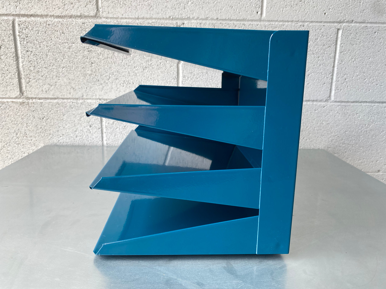 SOLD - Mid Century 4 Tier Desktop / Paper / File Organizer, Refinished ...