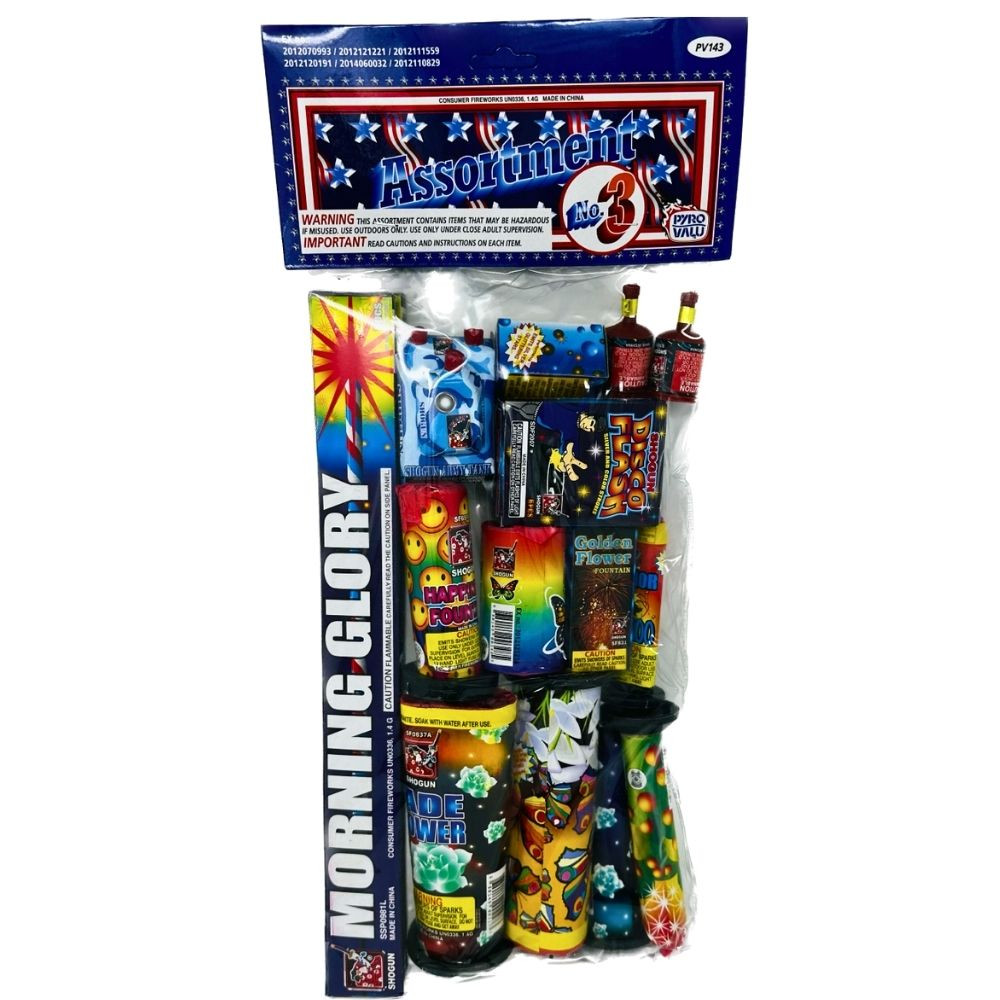Fireworks Assortment #3 - Pyro Valu Brand Fireworks