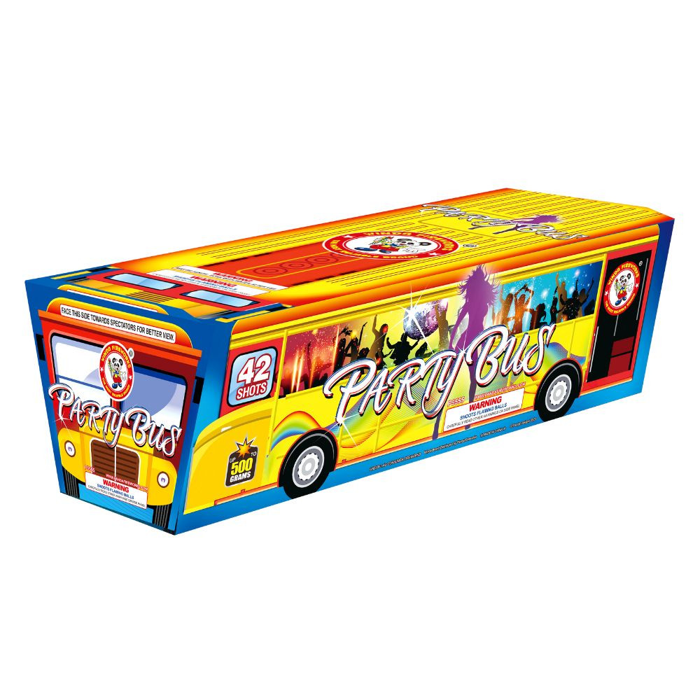 Party Bus 42 shot 500 Gram Cake - Winda Brand Fireworks