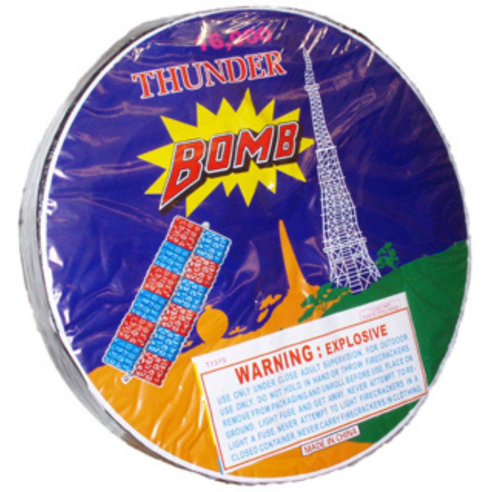 Thunder Bomb 16000 Roll Firecrackers - Thunder Bomb Brand Fireworks