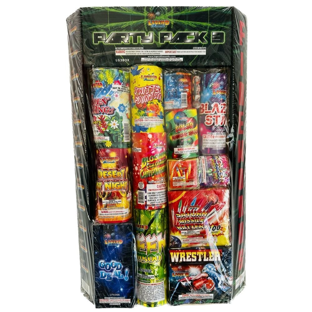 Party Pack #3 Assortment - Legend Brand Fireworks