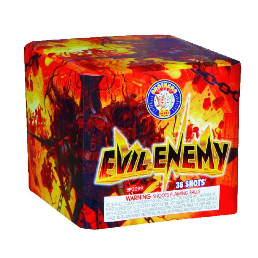 Evil Enemy 36 shot 200 Gram Cake - Brothers Pyrotechnics Brand Fireworks