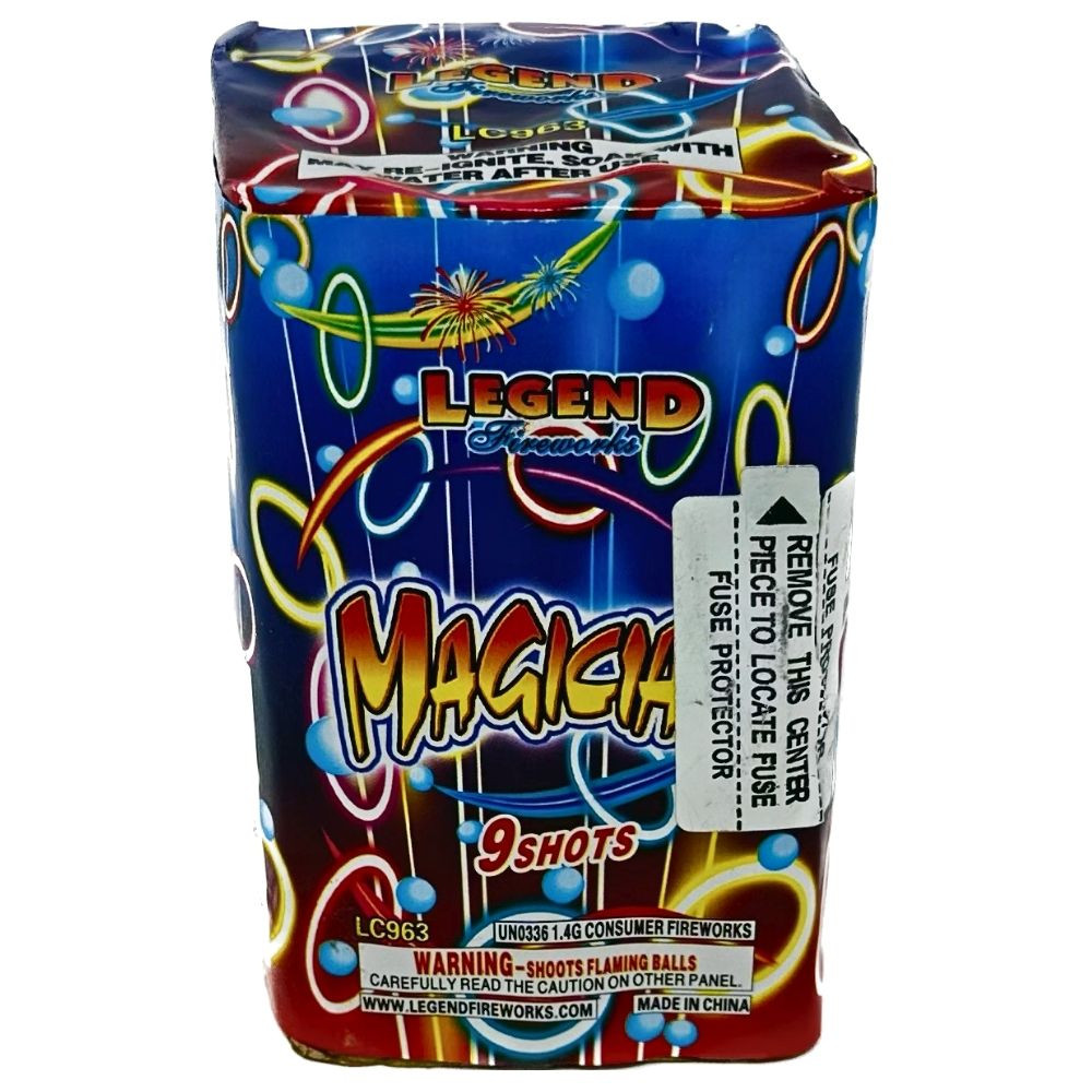 Magician 9 shot 200 Gram Cake - Legend Brand Fireworks
