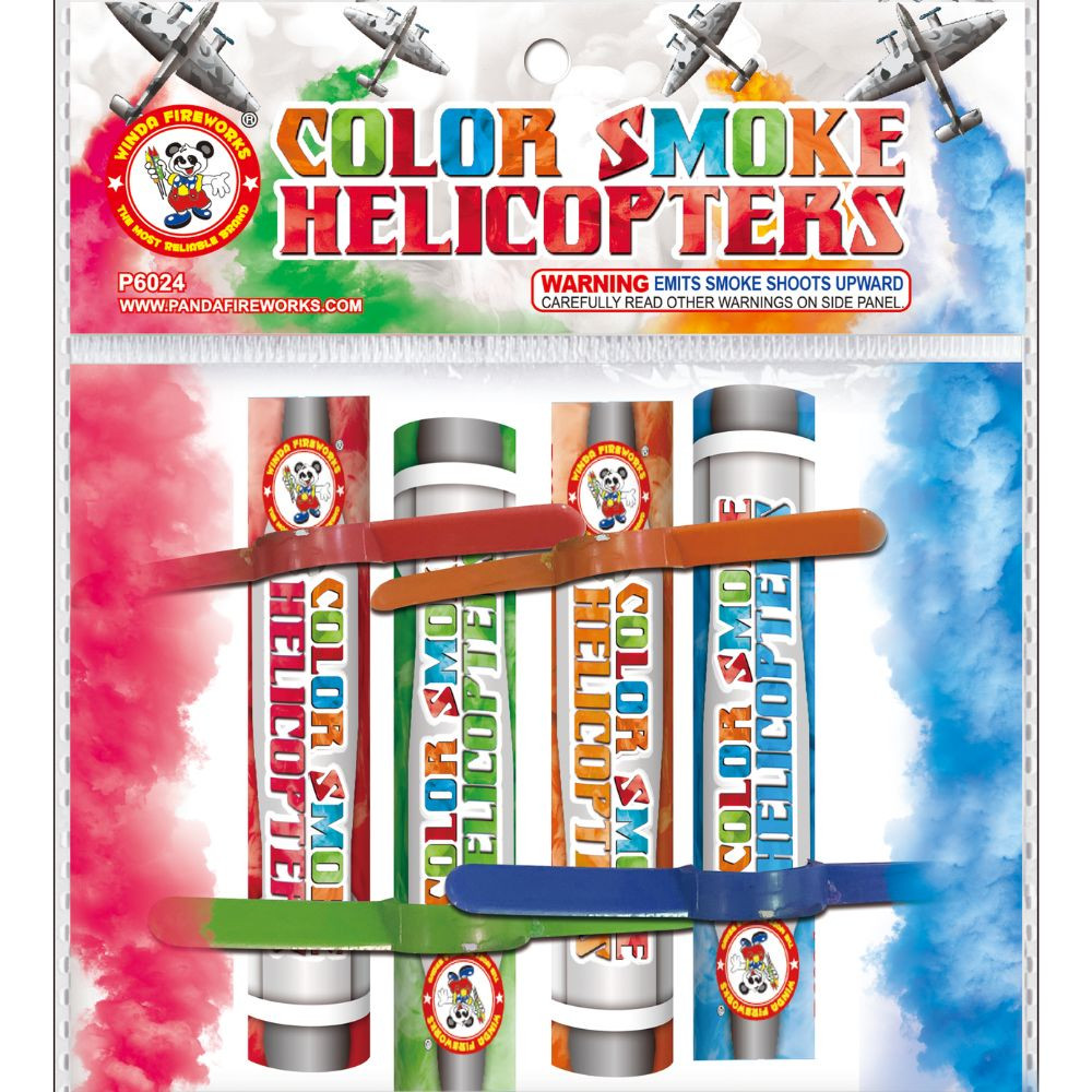 Color Smoke Helicopter - Winda Brand Fireworks