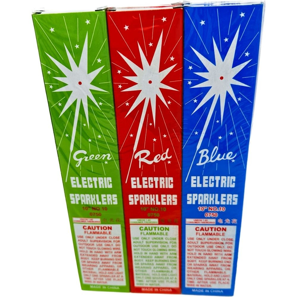 Color Sparklers 10" - Shogun Brand Fireworks