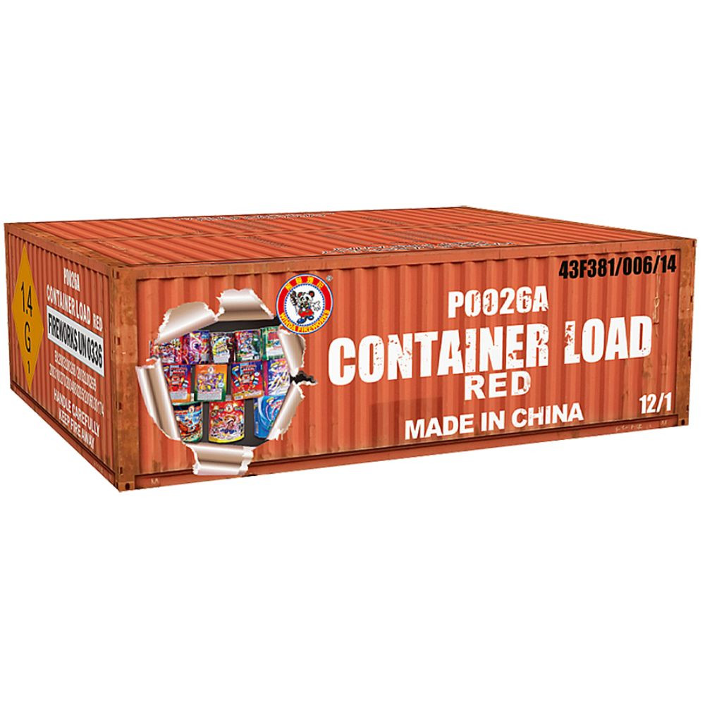 Red Container Load - Winda Brand Fireworks