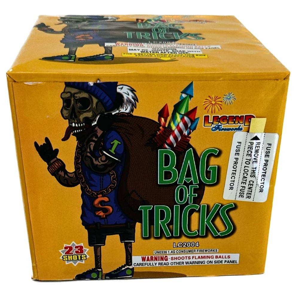 Bag of Tricks 23 shot 200 Gram Cake - Legend Brand Fireworks