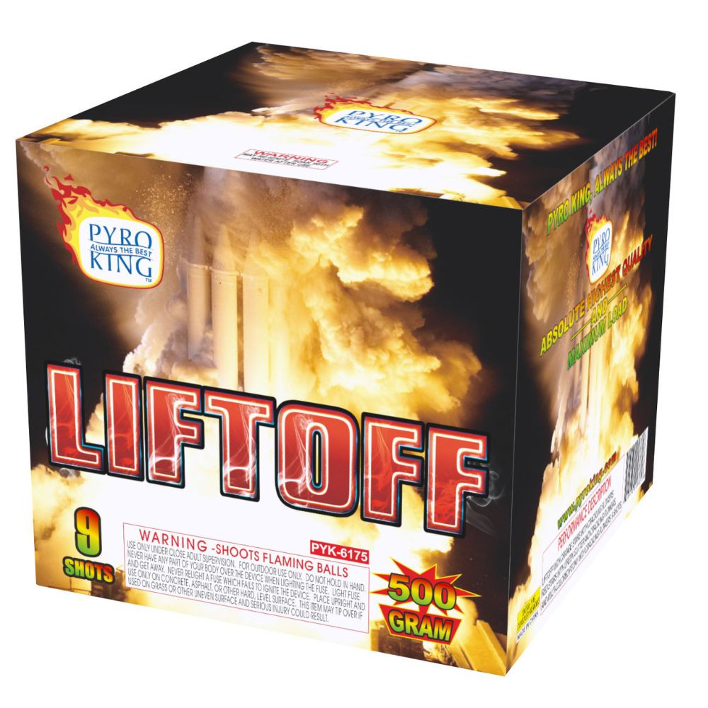 Spring Loaded 9 shot 500 Gram Cake - Brothers Pyrotechnics Brand Fireworks