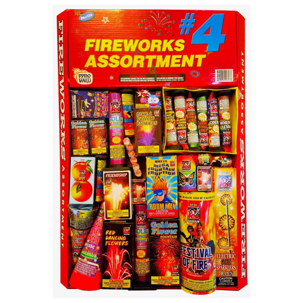 Fireworks Assortment #4 - Pyro Valu Brand Fireworks