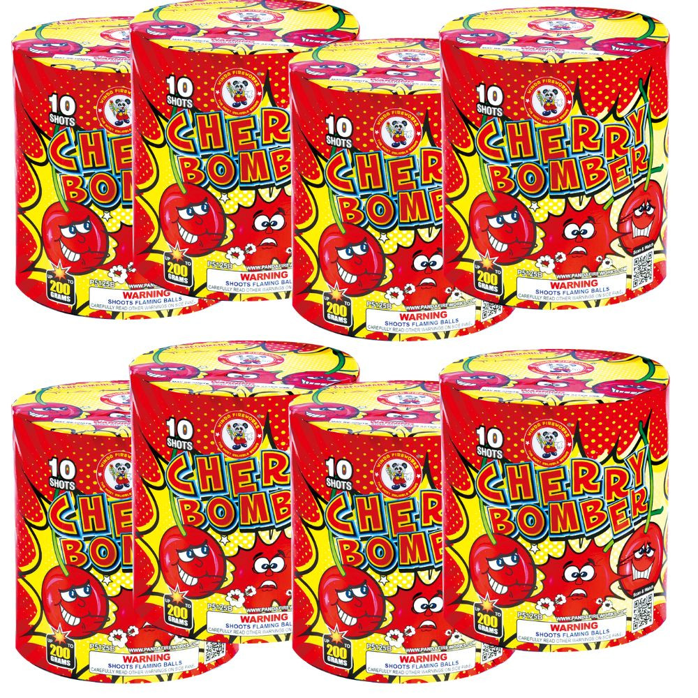 Cherry Bomb Artillery Shells - Shogun Brand Fireworks