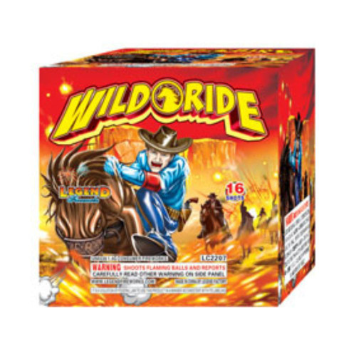 Wild Stallion 16 shot 200 Gram Cake - Pyro King Brand Fireworks