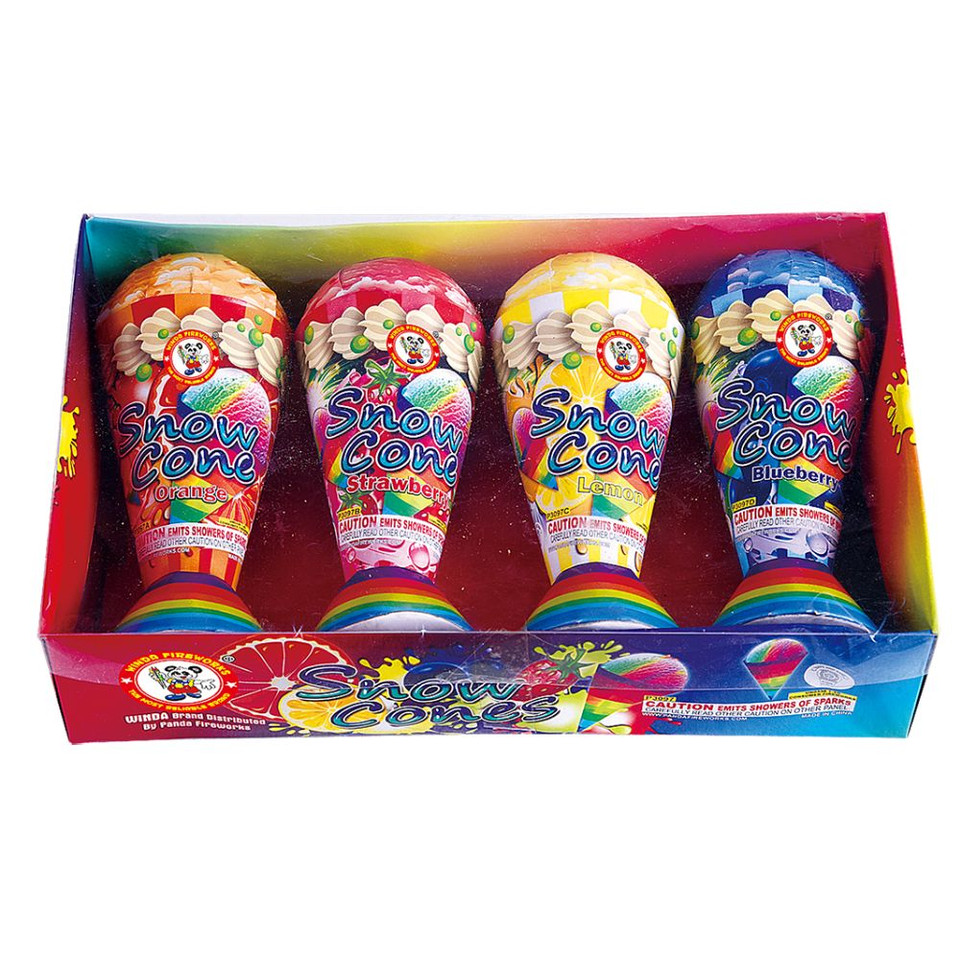Snow Cone Jr Fountain - Winda Brand Fireworks