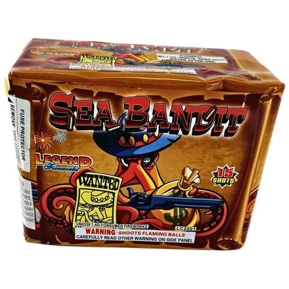 Sea Bandit 15 shot 200 Gram Cake - Legend Brand Fireworks