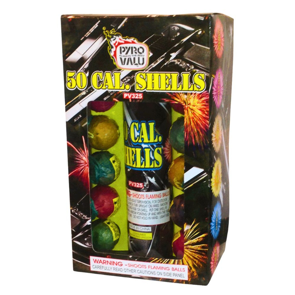 50 CAL Shells - Pyro Valu Brand Fireworks