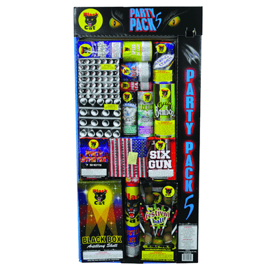 BC Party Pack #5 Assortment - Black Cat Brand Fireworks