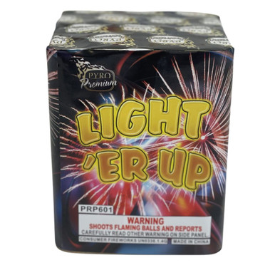 Lights'er Up 16 Shot 200 Gram Cake - Pyro Premium Brand Fireworks