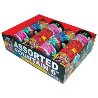 Shogun Assorted 6" Fountain - Shogun Brand Fireworks