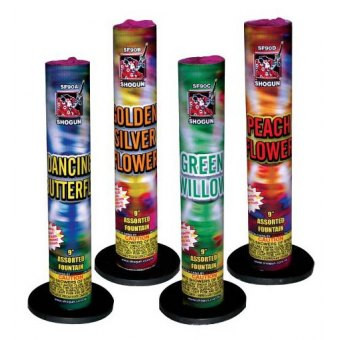 Shogun Assorted 9" Fountain - Shogun Brand Fireworks